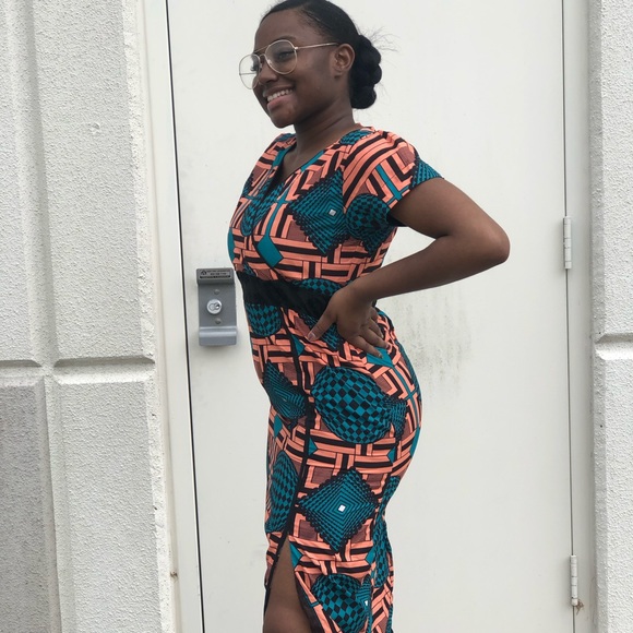 veroex | Dresses | African Ankara Women Fitted Dress | Poshmark